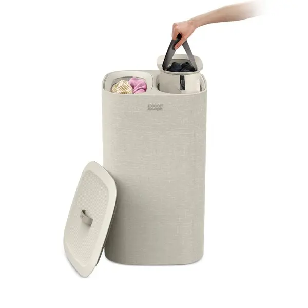 JOSEPH JOSEPH Tota 60l Laundry Separation Basket - Beige
