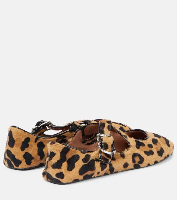 Alaïa Leopard-print Ballet Flats
