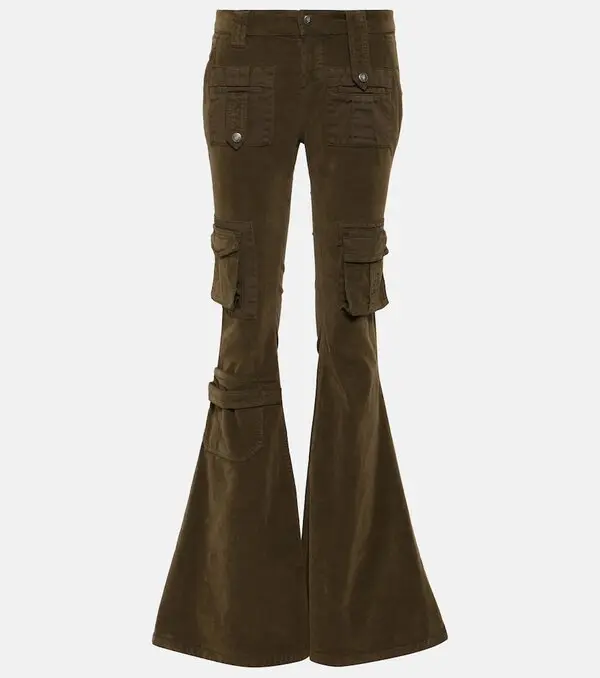 Blumarine Low-rise Flared Cargo Pants