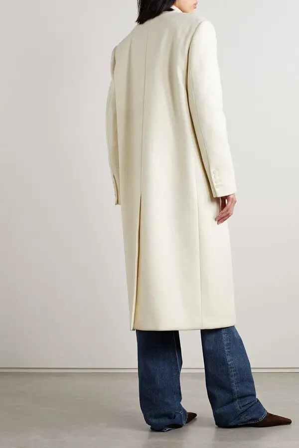 NILI LOTAN Edmont Double-breasted Wool-blend Coat