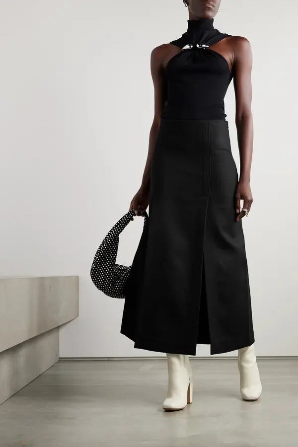 Proenza Schouler Wool-blend Felt Maxi Skirt