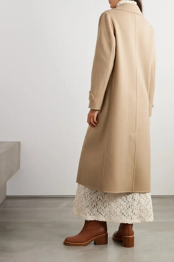 Chloé Double-breasted Wool And Cashmere-blend Coat
