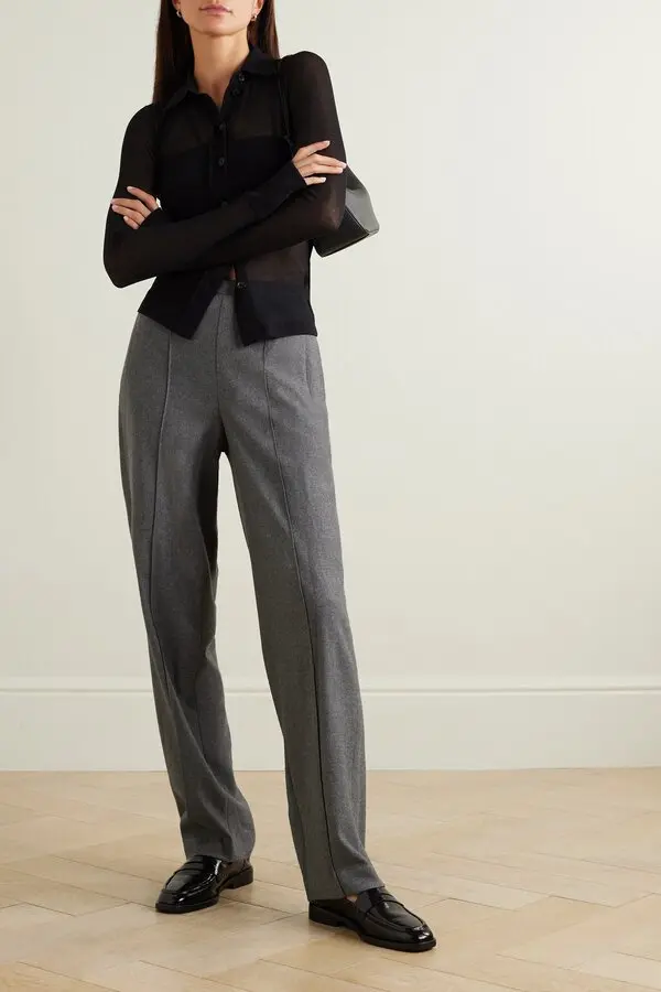 Vince Brushed Knitted Straight-leg Pants