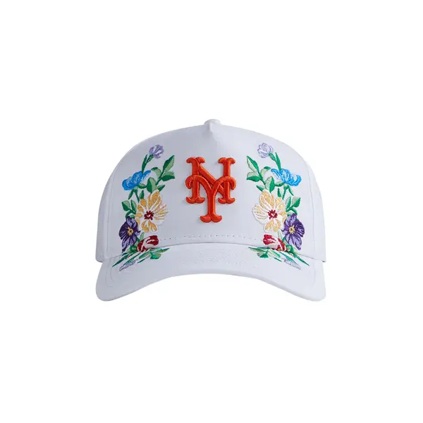 Kith New Era For Mets Floral Oxford Pinch Crown - White