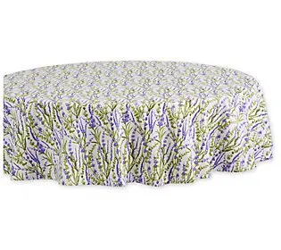 DESIGN IMPORTS 70' Round Lavender Fields Printe D Tablecloth - One-color