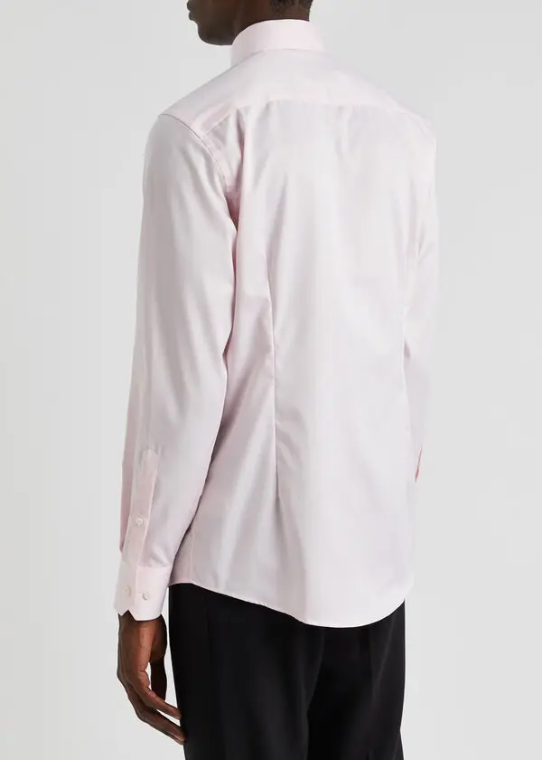 Eton Cotton-twill Shirt - Pink