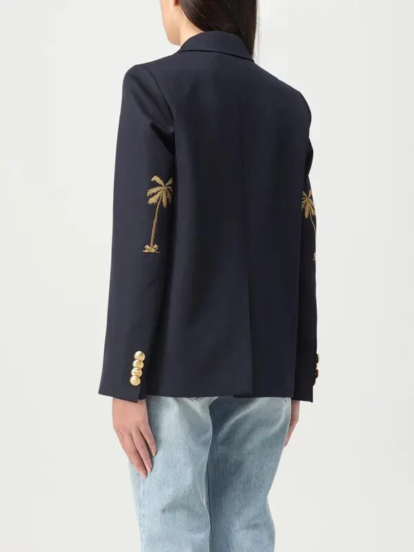 Palm Angels Double Breasted Embroidered Jacket