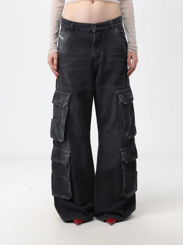 DIESEL® D-sire Cargo Denim Jeans - Black