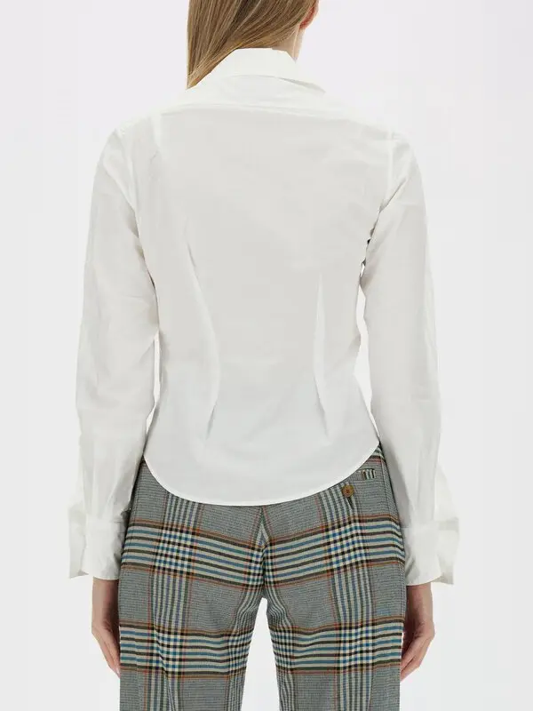 VIVIENNE WESTWOOD Cotton Poplin Shirt - White