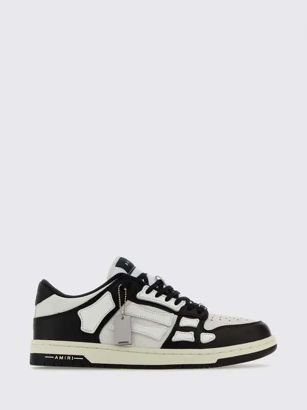 Amiri Leather And Suede Sneakers - Black