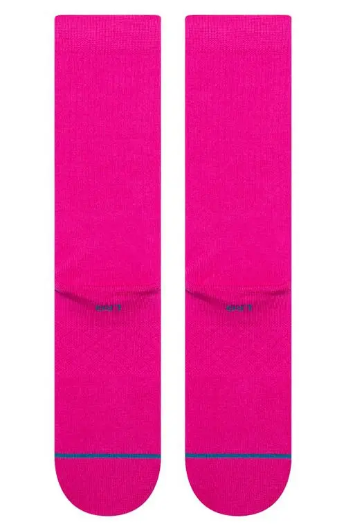 Stance Icon Crew Socks - Fuchsia