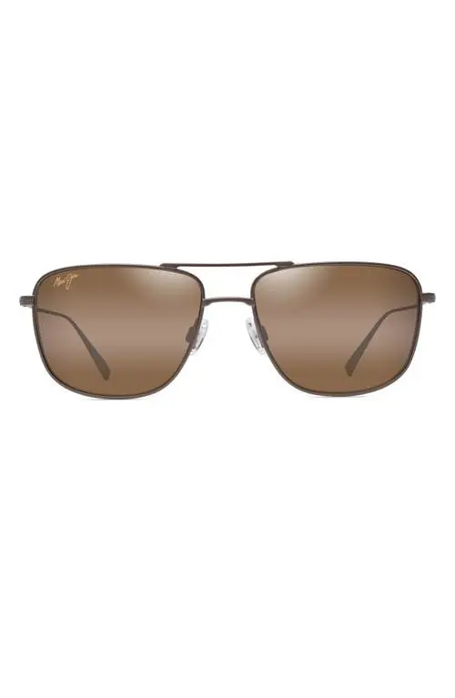 Maui Jim Mikioi Aviator Sunglasses - Satin Sepia
