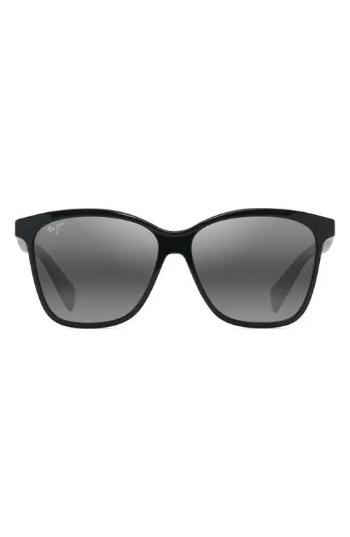 Maui Jim Square Sunglasses - Gloss Black