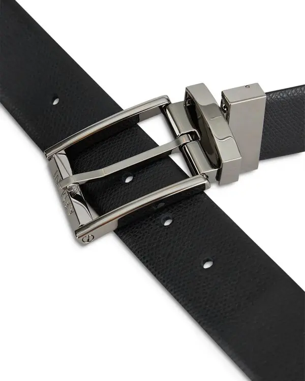 Emporio Armani Reversible Leather Buckle Belt