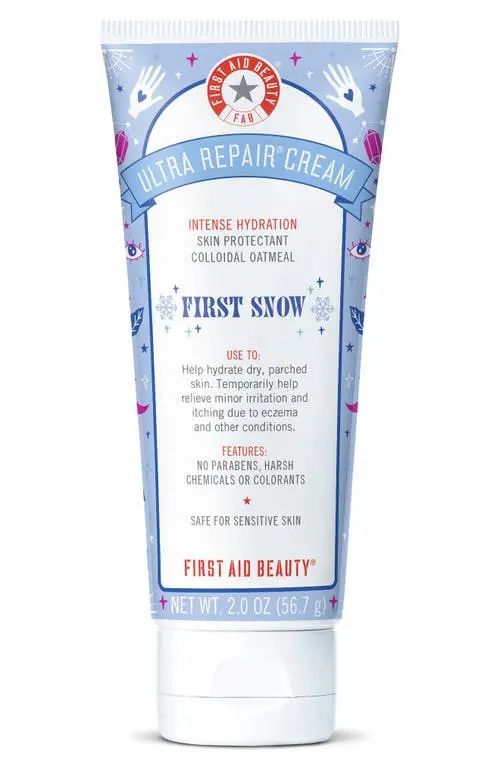 FIRST AID BEAUTY First Snow Ultra Repair Cream Intense Hydration Face & Body Moisturizer - No Color