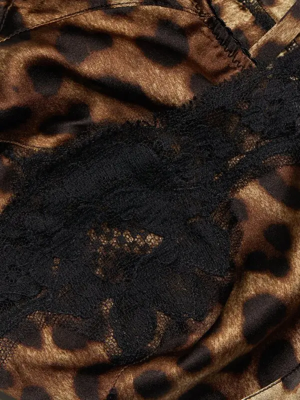 Dolce & Gabbana Silk-blend Triangle Bra