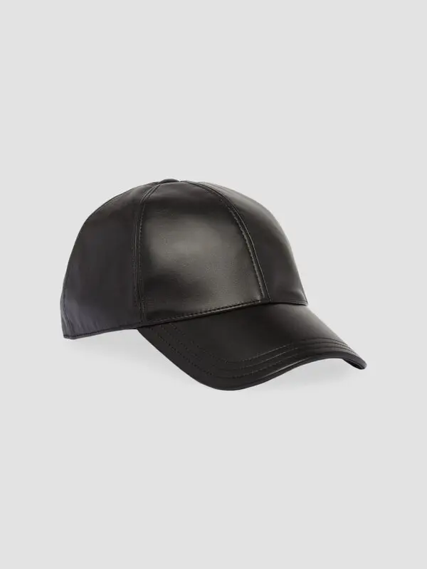 Prada Nappa Leather Baseball Cap