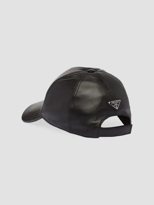 Prada Nappa Leather Baseball Cap
