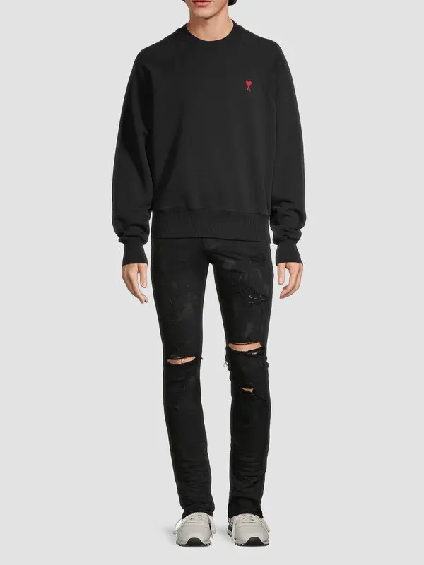 AMI Paris De Coeur Logo Sweatshirt - Noir