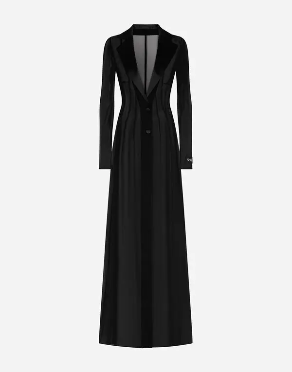 Dolce & Gabbana Silk Chiffon Duster Coat