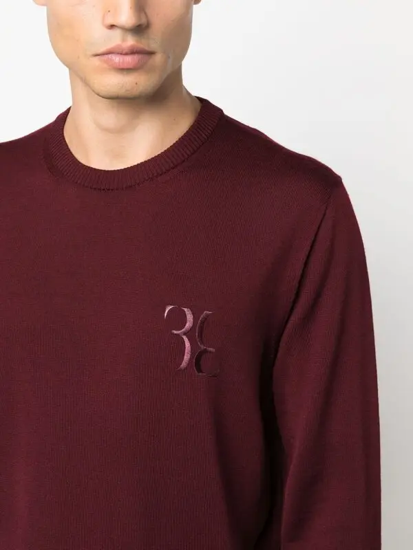BILLIONAIRE Logo-embroidered Wool-silk Jumper