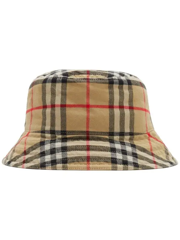 Burberry Vintage Check Bucket Hat - Neutrals