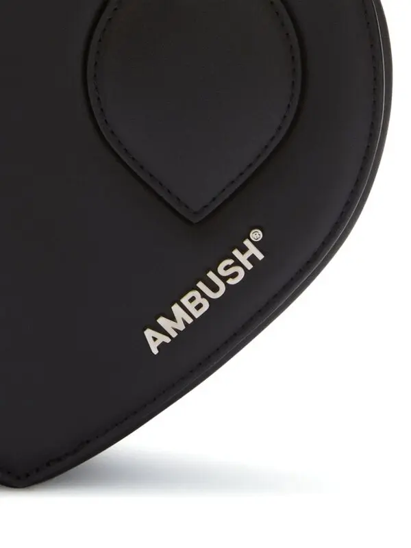 AMBUSH Heart-shaped Shoulder Bag - Black