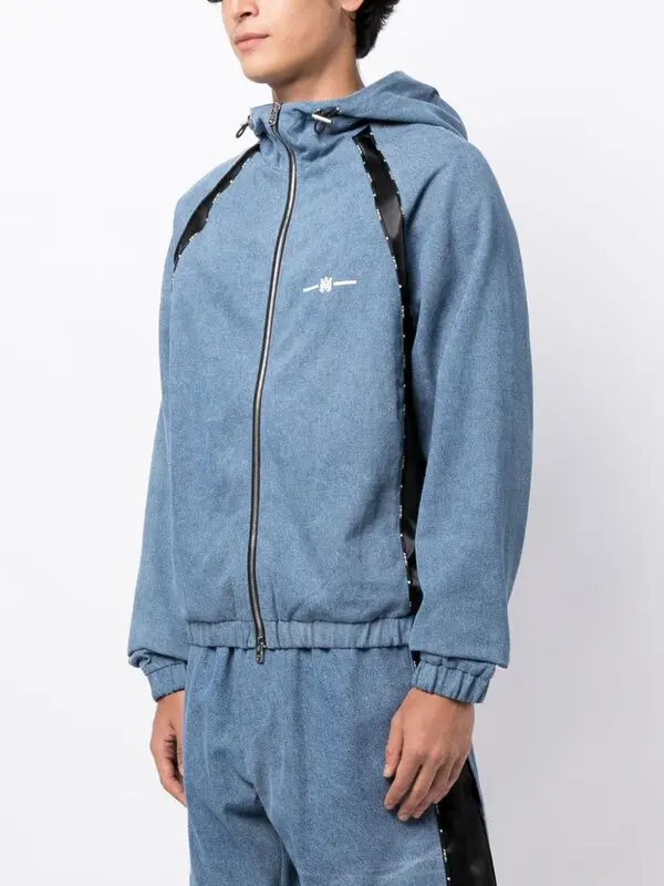 Amiri Logo-print Denim Track Jacket
