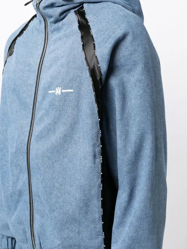 Amiri Logo-print Denim Track Jacket