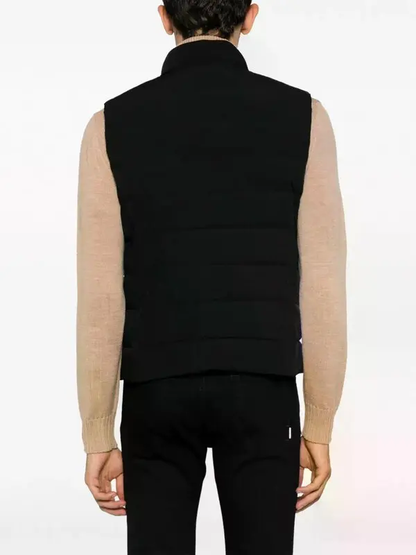 MOORER Padded Gilet With Logo Tag