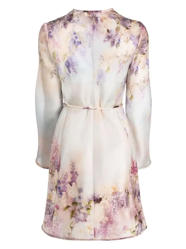 Zimmermann Luminosity Floral-print Silk Mini Dress