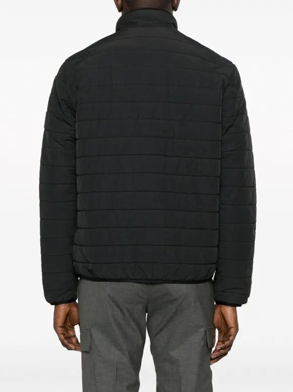 Tommy Hilfiger Logo-embroidered Padded Jacket - Black
