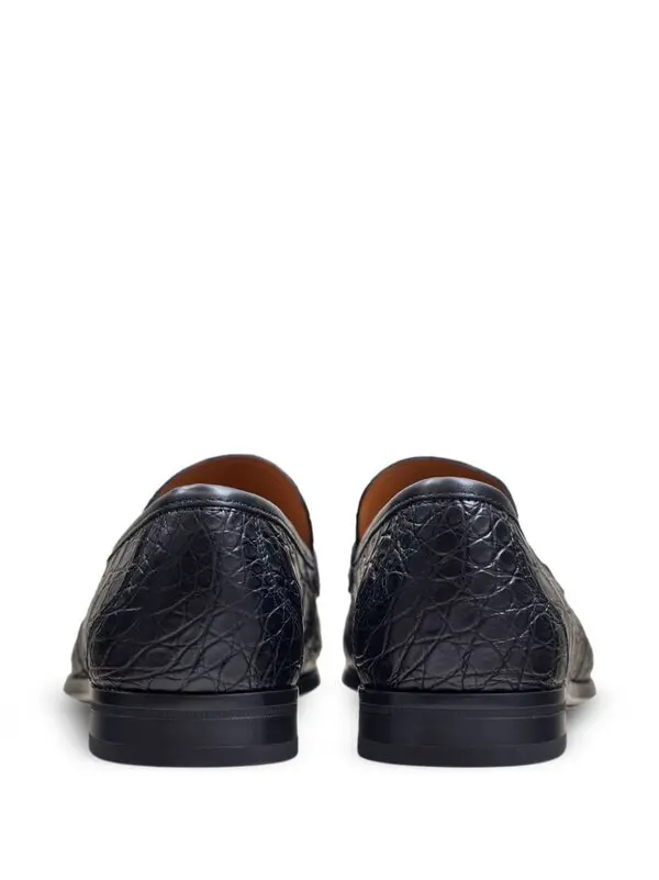 FERRAGAMO Gancini Loafers - Black