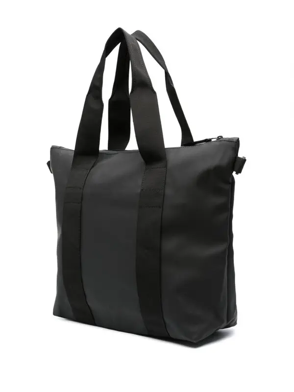 Rains Mini Logo-embossed Tote Bag - Black