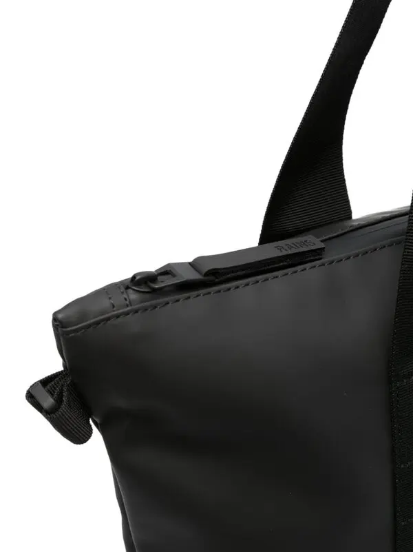 Rains Mini Logo-embossed Tote Bag - Black