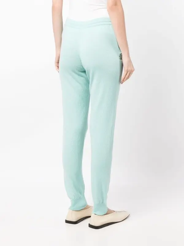 TEDDY CASHMERE Milano Cashmere Track Pants - Green