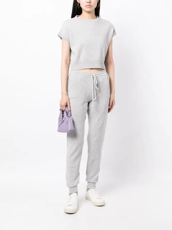 TEDDY CASHMERE Milano Cashmere Track Pants - Grey