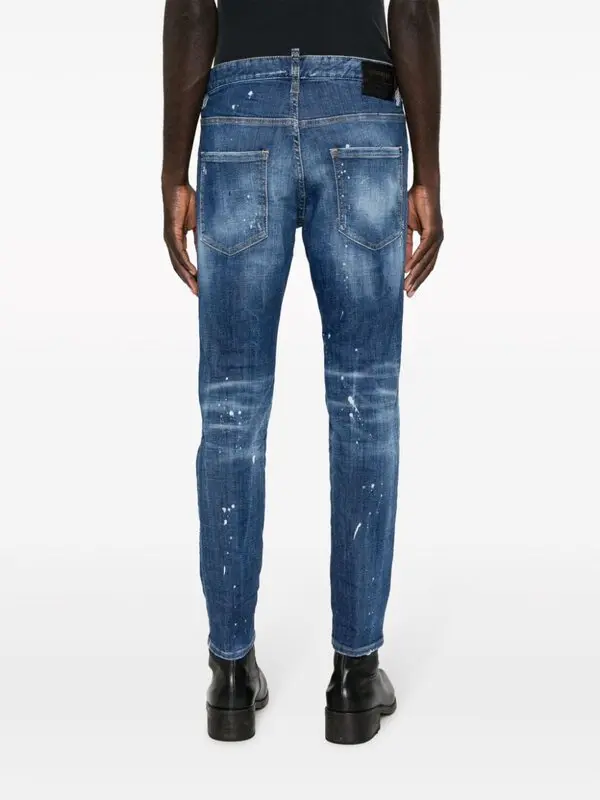 Dsquared2 Distressed Slim-cut Jeans - Blue
