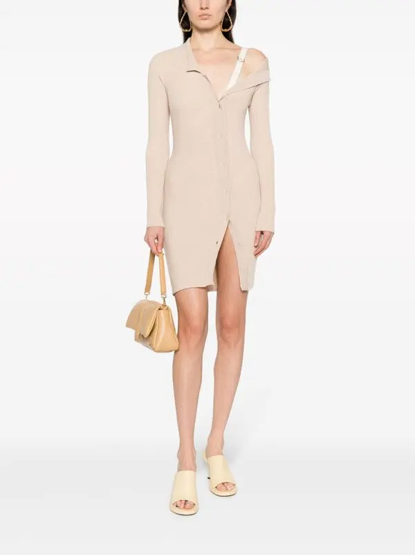 Jacquemus La Robe Maille Colin Dress - Neutrals