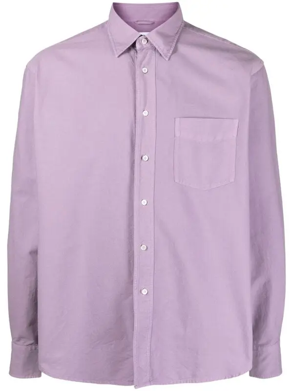 Aspesi Long-sleeve Cotton Shirt - Purple