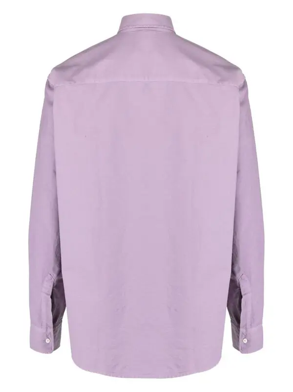 Aspesi Long-sleeve Cotton Shirt - Purple