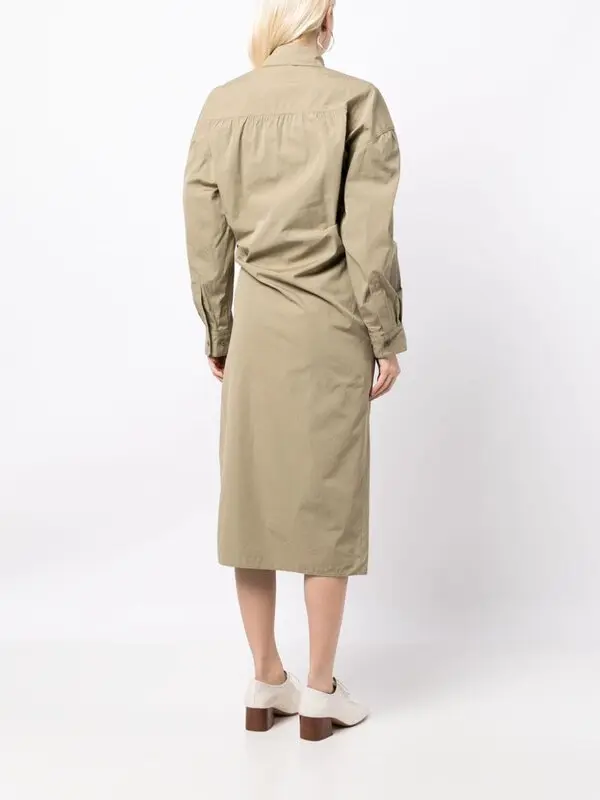 LEMAIRE Twisted Poplin Shirt Dress