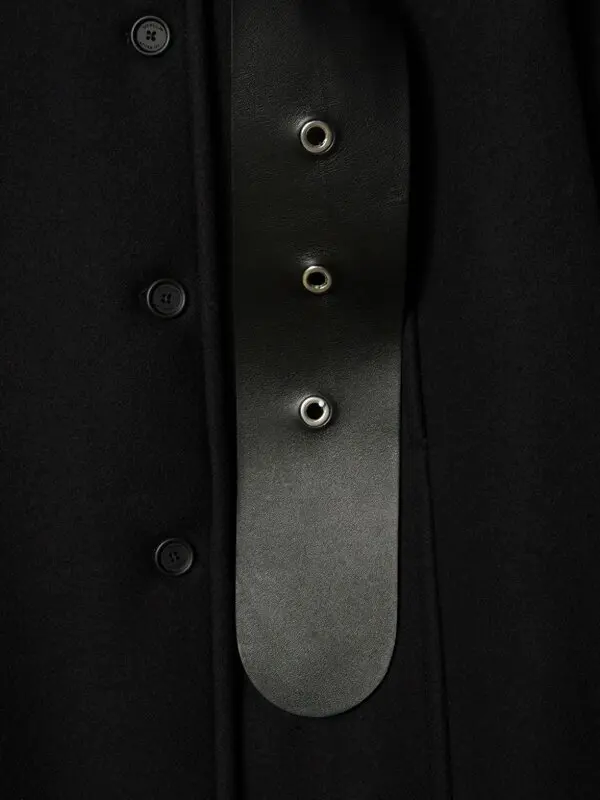 Off-White Belted Single-breasted Coat