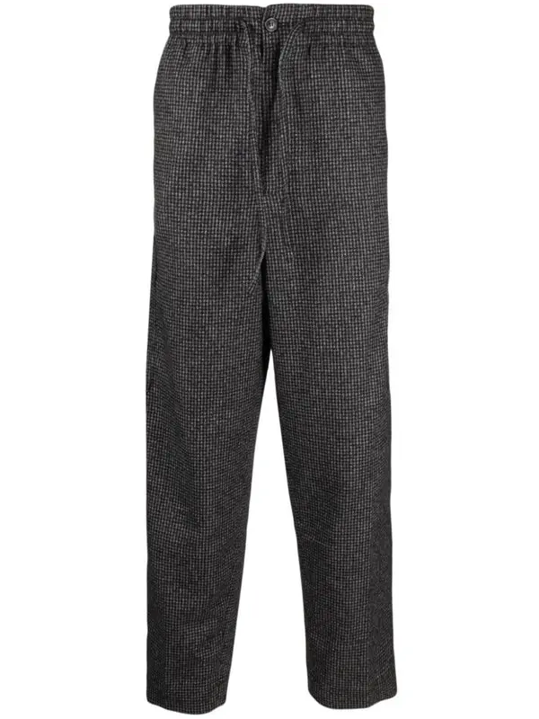 Kenzo Check-pattern Tapered Trousers