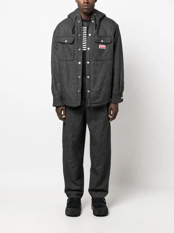 Kenzo Check-pattern Tapered Trousers