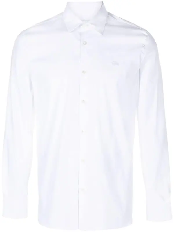 Lacoste Logo-patch Cotton Blend Shirt