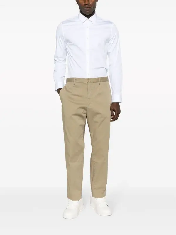 Lacoste Logo-patch Cotton Blend Shirt
