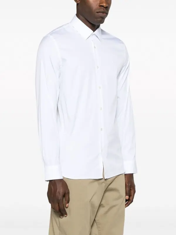 Lacoste Logo-patch Cotton Blend Shirt