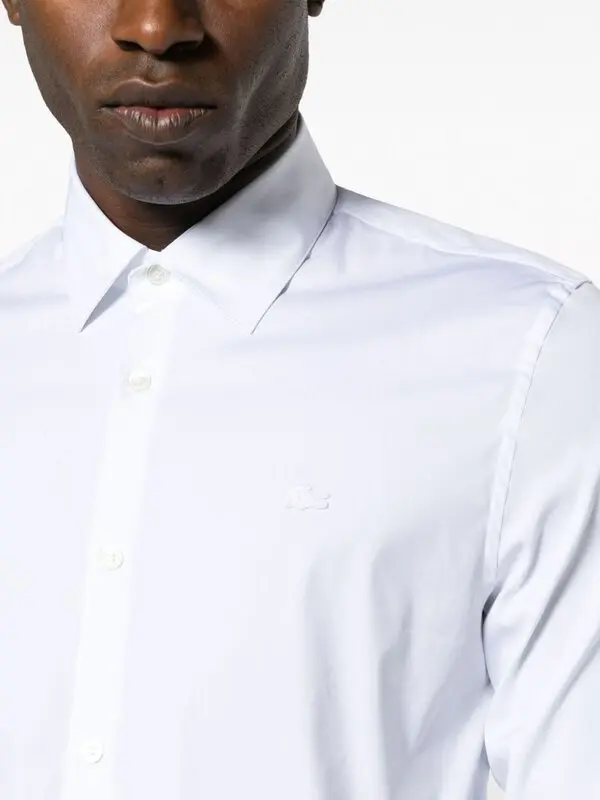 Lacoste Logo-patch Cotton Blend Shirt