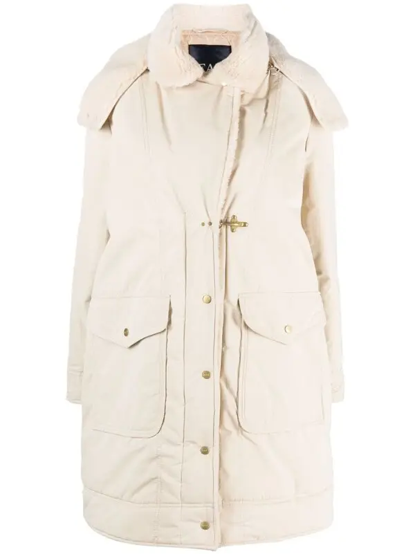 FAY Detachable-hood Parka Coat